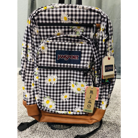 Jansport | Bags | Jansport Xl Backpack Daisy Print With Laptop Sleeve ...